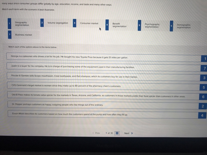 Solved many ways since consumer groups differ greatly by | Chegg.com
