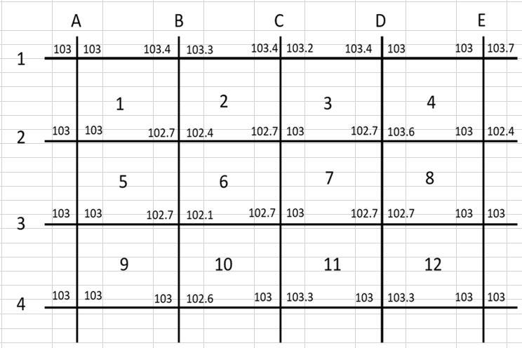 Solved Mass Calculation (Grid: 60' X 60') Station New | Chegg.com
