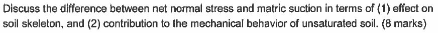 Discuss the difference between net normal stress and | Chegg.com