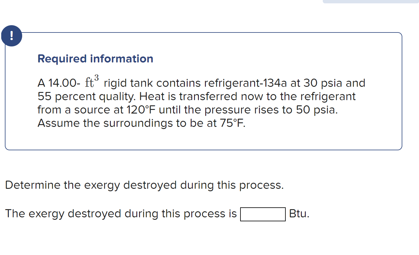 Solved !Required informationA 14.00- ft3 ﻿rigid tank | Chegg.com