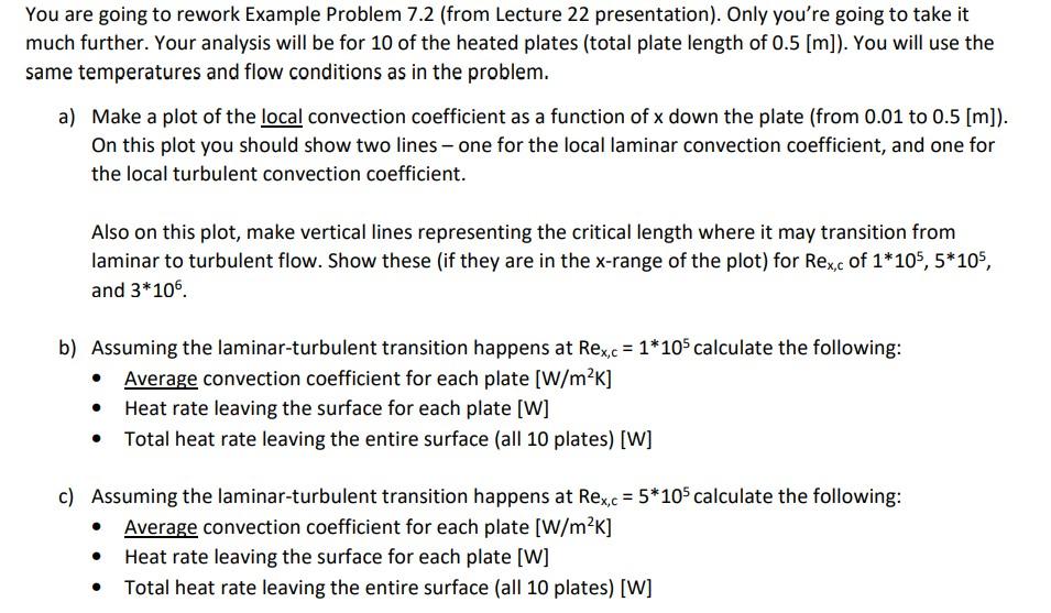 ou are going to rework Example Problem 7.2 (from | Chegg.com