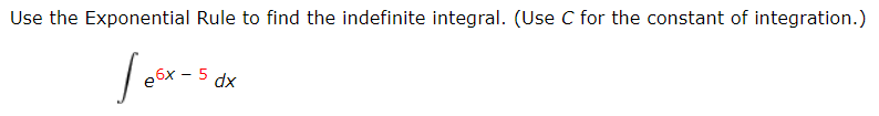 Solved Use the Exponential Rule to find the indefinite | Chegg.com