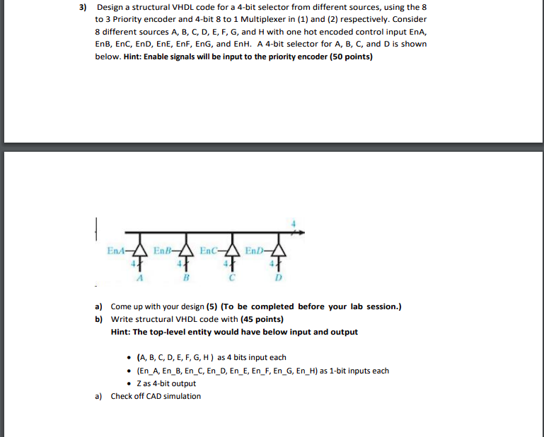 Solved How do you design a 4-bit selector from different | Chegg.com