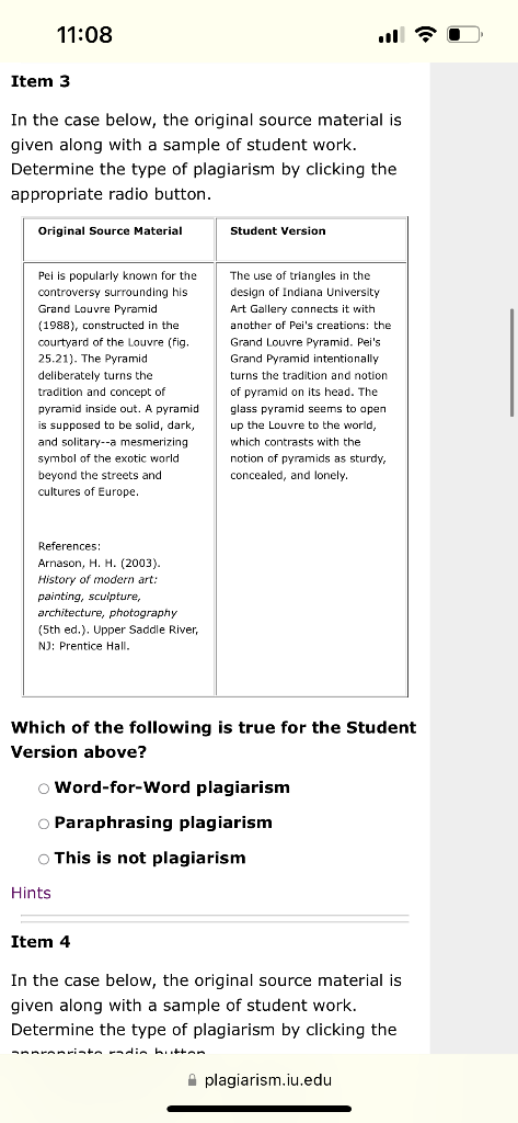 In the case below, the original source material is | Chegg.com