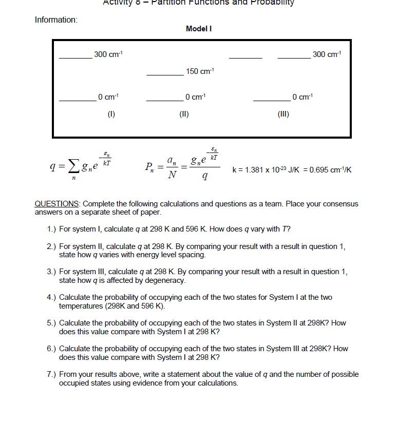Solved Activity Functions and probability Information: | Chegg.com