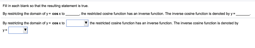 Solved Fill in each blank so that the resulting statement is | Chegg.com
