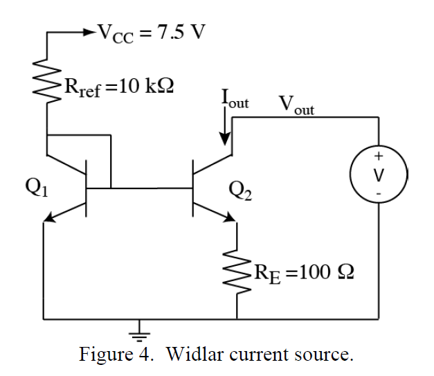 Solved Figure 4 . Widlar current source. | Chegg.com