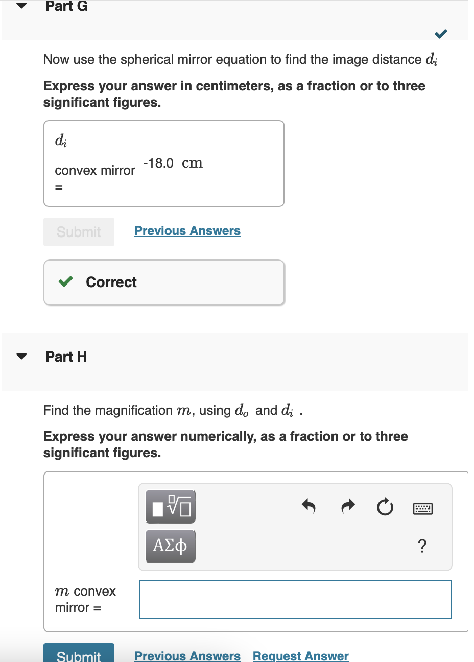 Solved Next, you will look a convex mirror. Consider a | Chegg.com