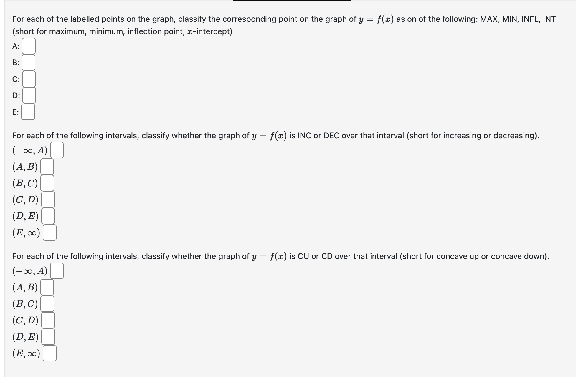 Solved HW9 Second-derivative-concavity: Problem 13 (1 point) | Chegg.com