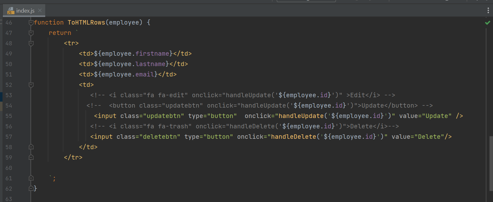 Solved Employee List | Add Employee Update Employee First | Chegg.com