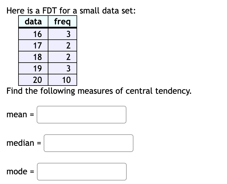 Solved Here is a data set:The goal is to construct a grouped | Chegg.com