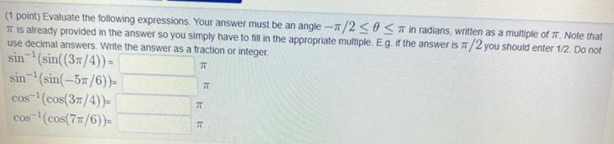 Solved Each expression simplifies to a constant, a single | Chegg.com