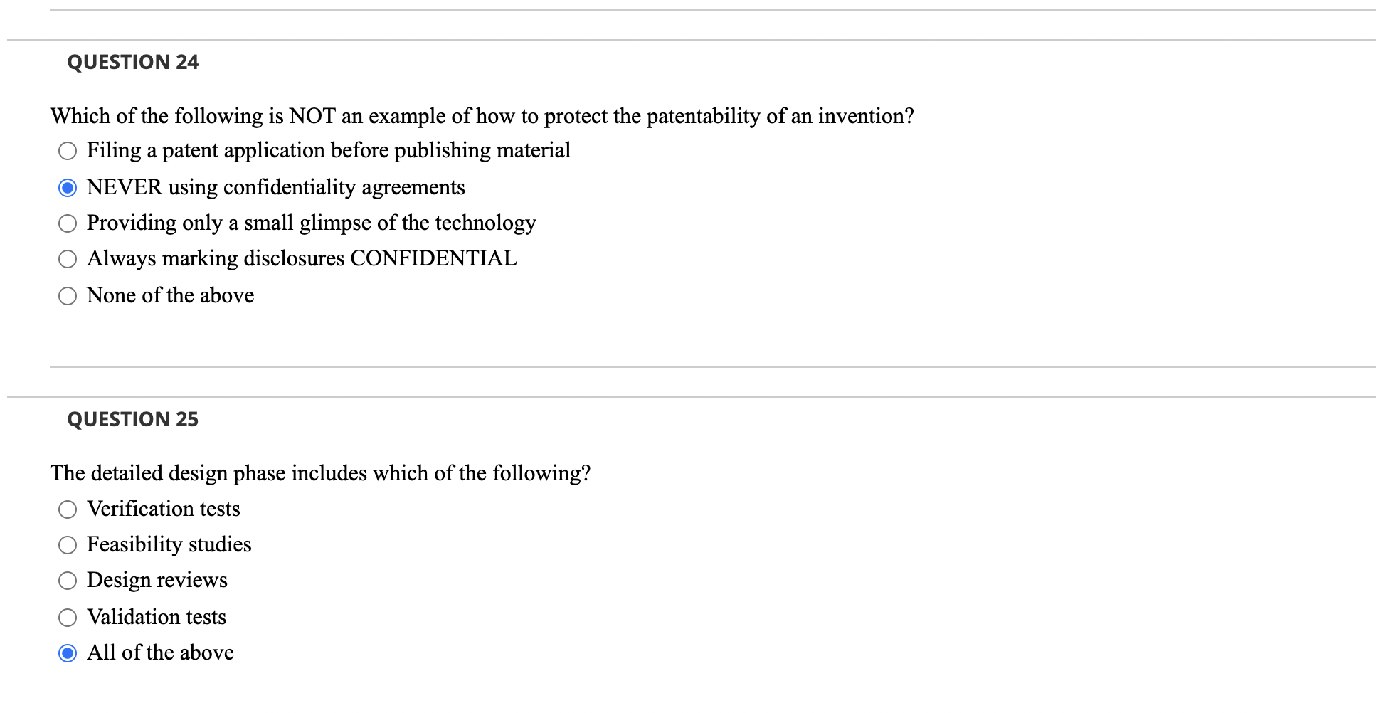 Solved QUESTION 24 Which of the following is NOT an example | Chegg.com