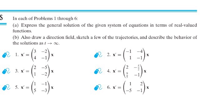 Solved In each of Problems 1 through 6: (a) Express the | Chegg.com