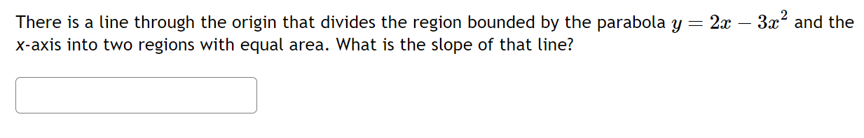 Solved There is a line through the origin that divides the | Chegg.com