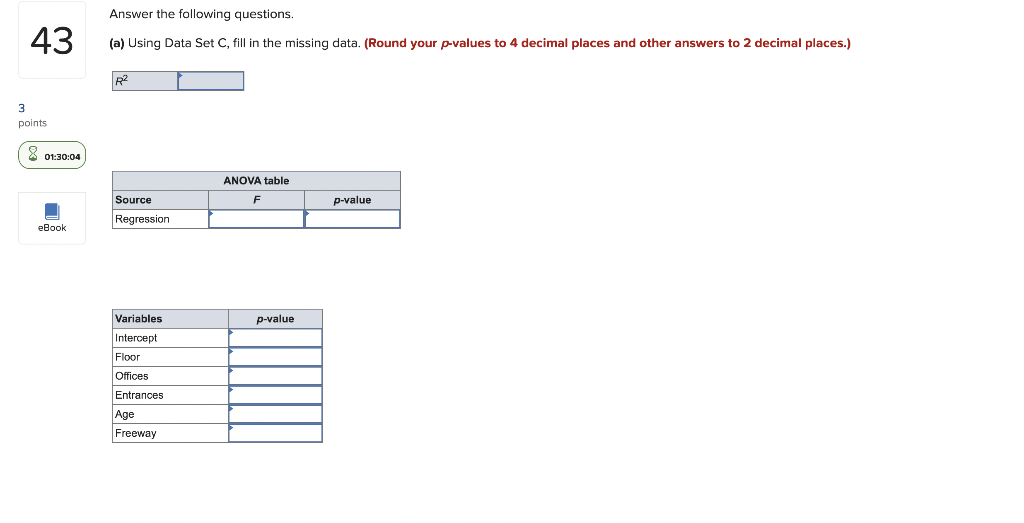 Solved Answer the following questions. (a) Using Data Set C, | Chegg.com