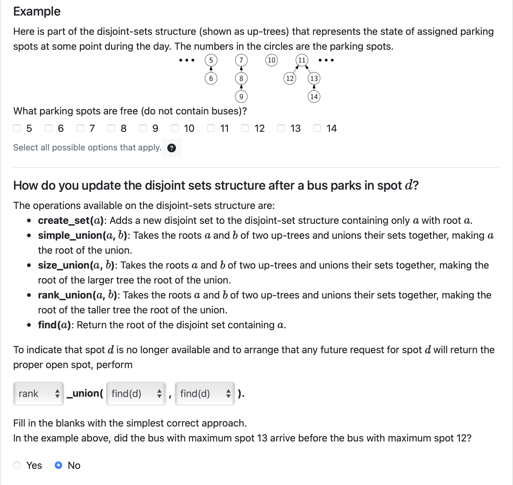 Solved You're in charge of assigning parking spots to tour | Chegg.com