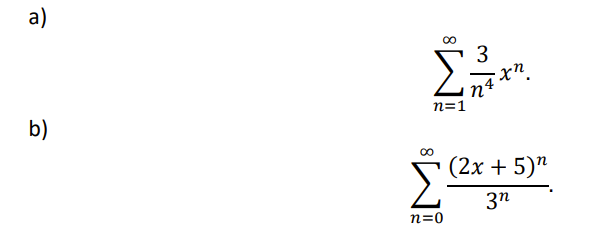 Solved Find the interval of convergence and radius of | Chegg.com