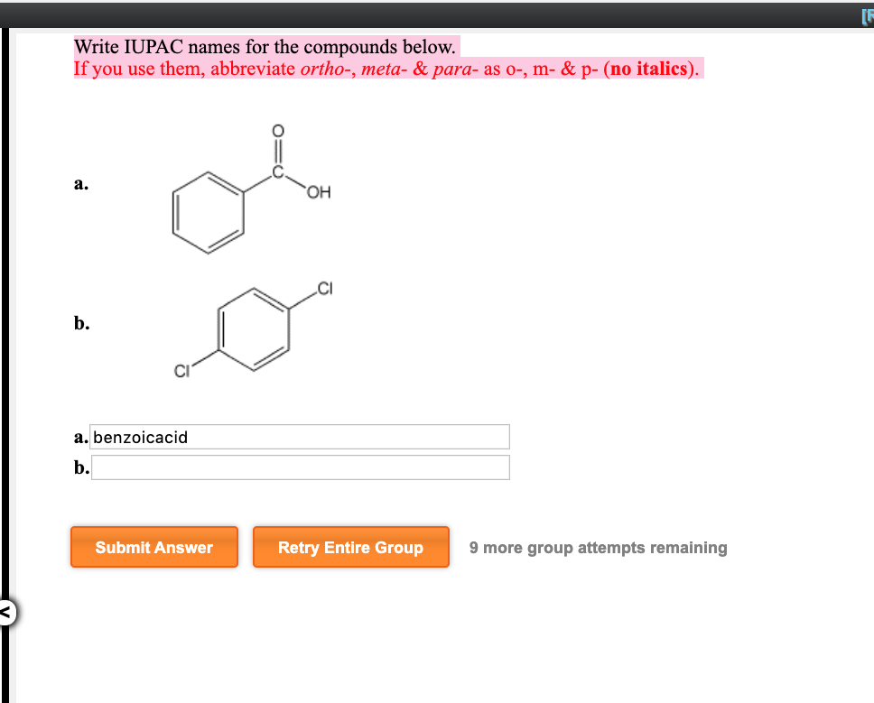 Solved Write IUPAC names for the compounds below. If you use | Chegg.com