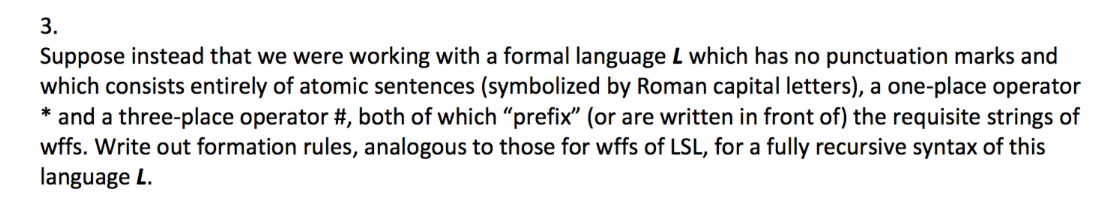 Introducing Sentential Logic (SL) Part 1 - Syntax 1. | Chegg.com