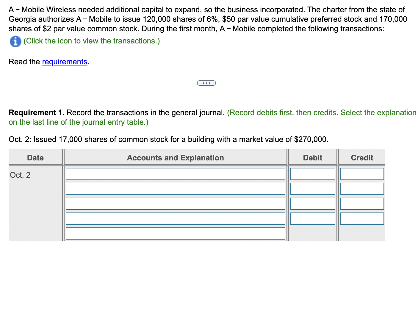Solved A - Mobile Wireless needed additional capital to | Chegg.com
