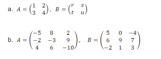 Solved For each calculation, multiply AB by hand, where r, | Chegg.com