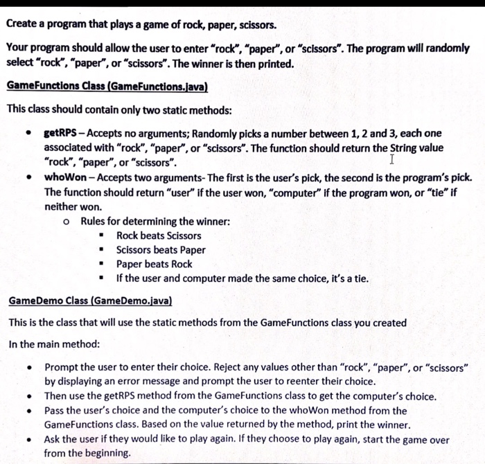 Solved Please in Java creat this program It is | Chegg.com