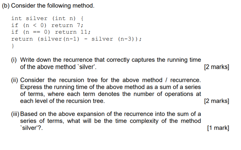 Solved This question is on efficiency analysis of recursive | Chegg.com