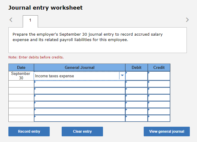 Solved Journal entry worksheet