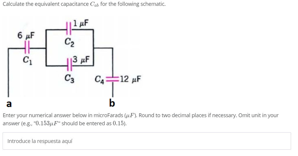 Solved Calculate the equivalent capacitance Cab for the | Chegg.com