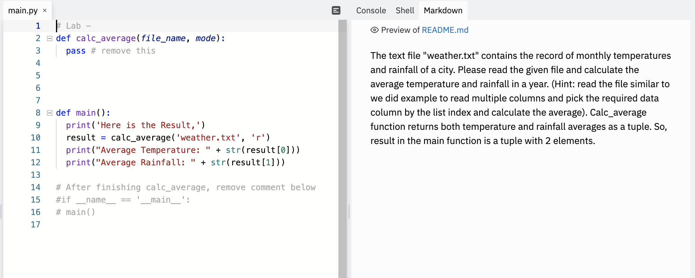 Solved Ill Console Shell Markdown O Preview Of Readmemd 1895