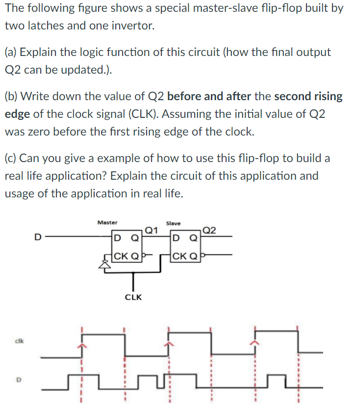 Solved The following figure shows a special master-slave | Chegg.com