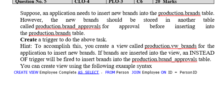 Solved Question No. 5 20 Marks Suppose, an application needs | Chegg.com Solved Question No. 5 20 Marks Suppose, an application needs | Chegg.com