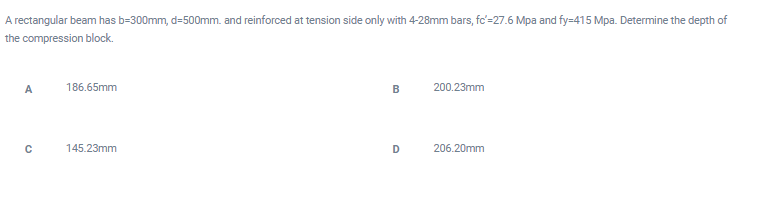 Solved A Rectangular Beam 350 mm wide has an effective depth | Chegg.com