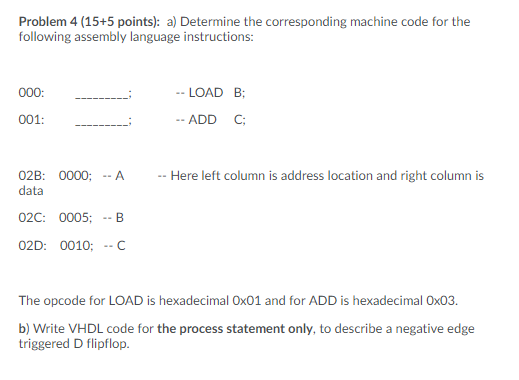 Solved Problem 4 (15+5 points): a) Determine the | Chegg.com