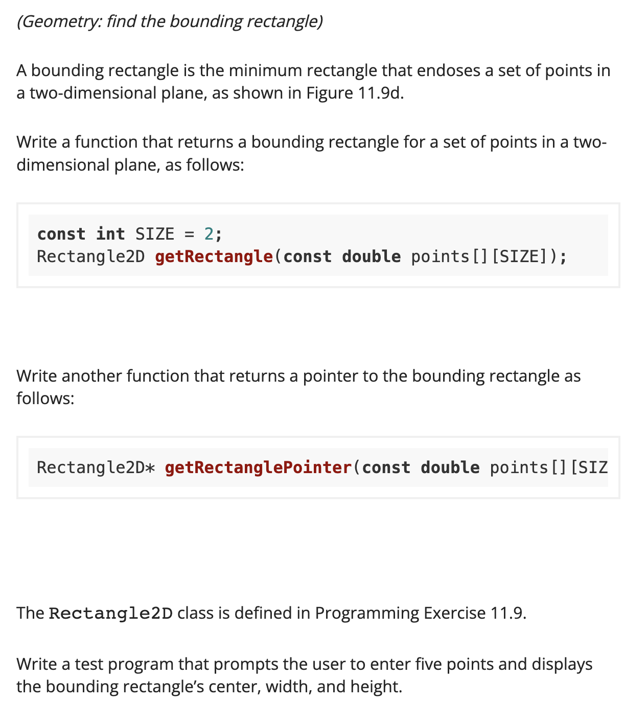 Solved A sample run is as follows:Enter five points: 1.0 2.5 | Chegg.com