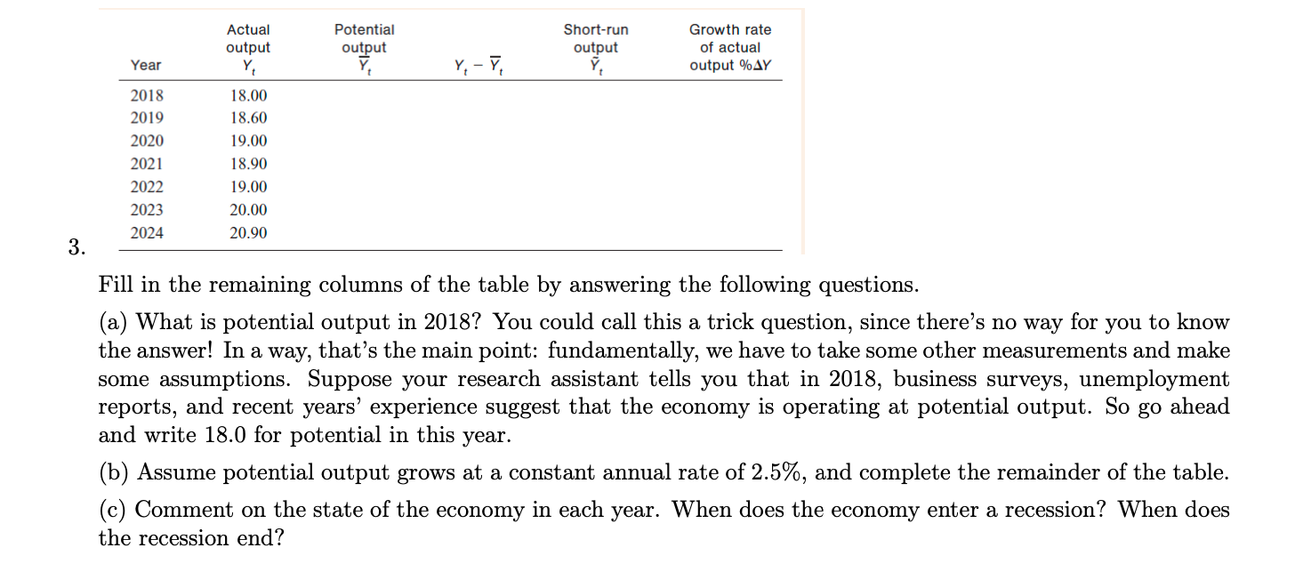 Solved Fill in the remaining columns of the table by | Chegg.com