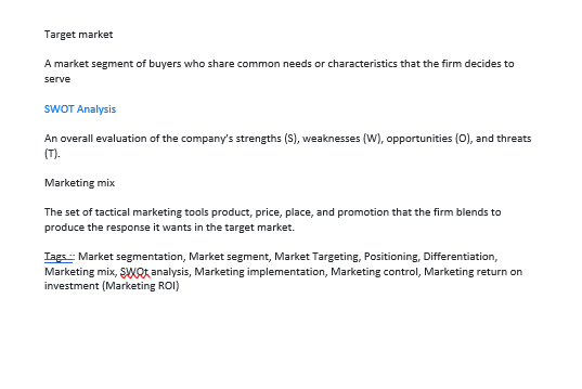 Solved Use the attached template below to make the STP of | Chegg.com