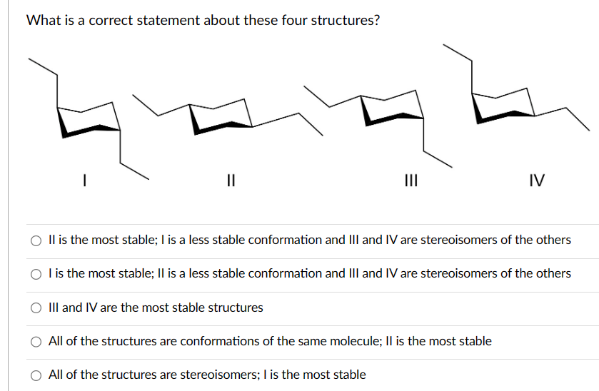 Solved What is a correct statement about these four | Chegg.com