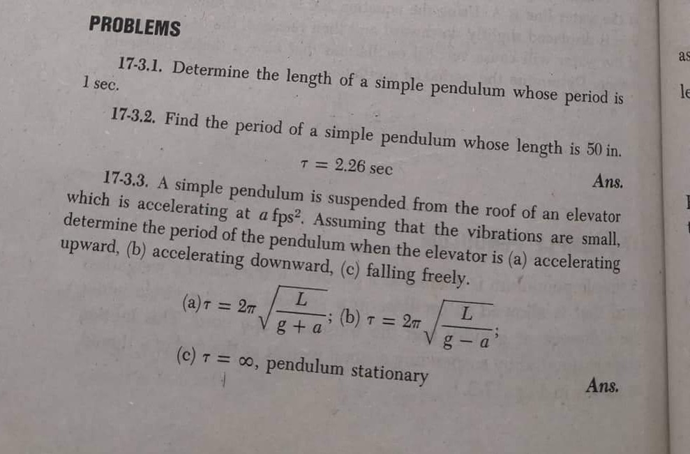 Solved ENGINEERING VIBRATIONS PROBLEMS. Show complete | Chegg.com