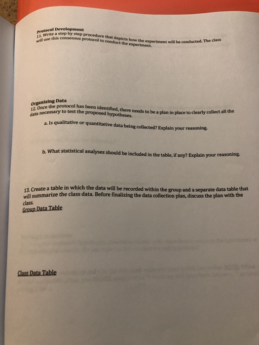 Please answer question 11, 12 a and b, 13 Group data | Chegg.com