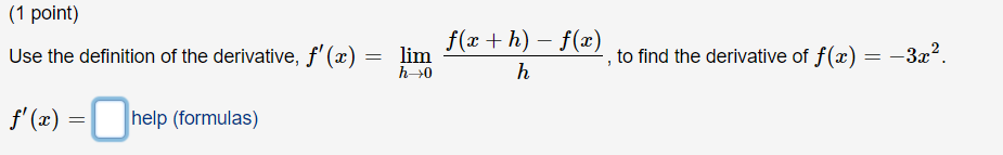 Solved Use the definition of the derivative, | Chegg.com