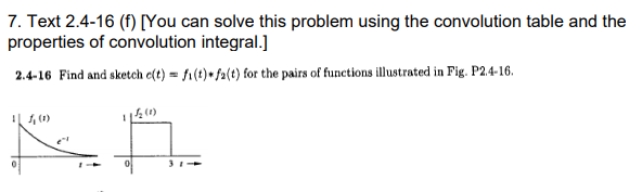 2.4-27 ﻿Find and sketch c(t)=x1(t)***x2(t) ﻿for the | Chegg.com