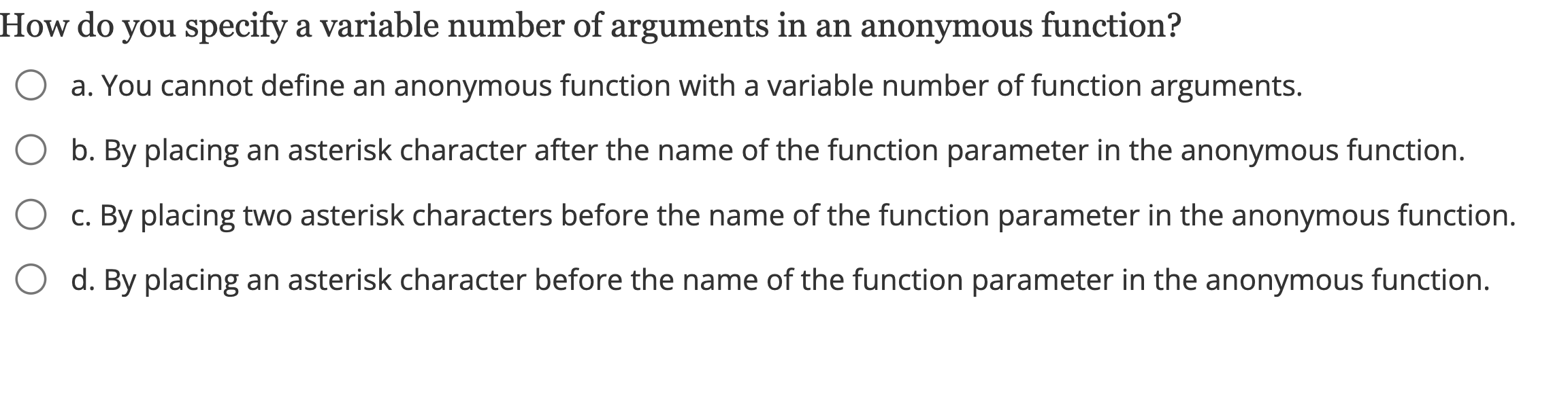 Solved How do you specify a variable number of arguments in | Chegg.com
