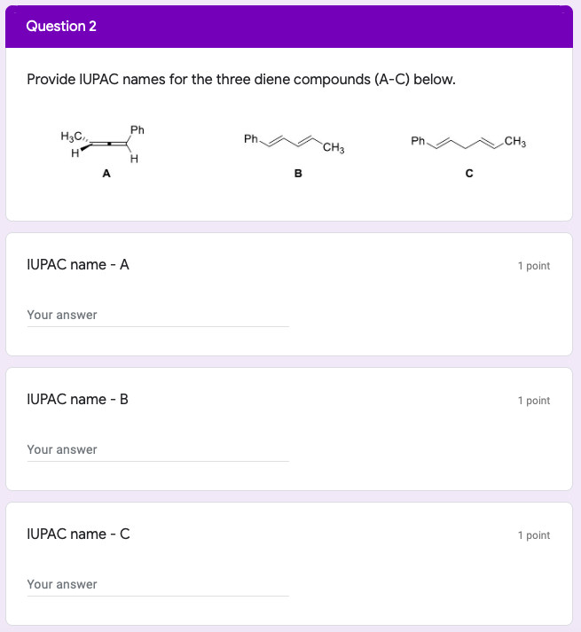 Solved Question 2 Label the following products as either exo | Chegg.com