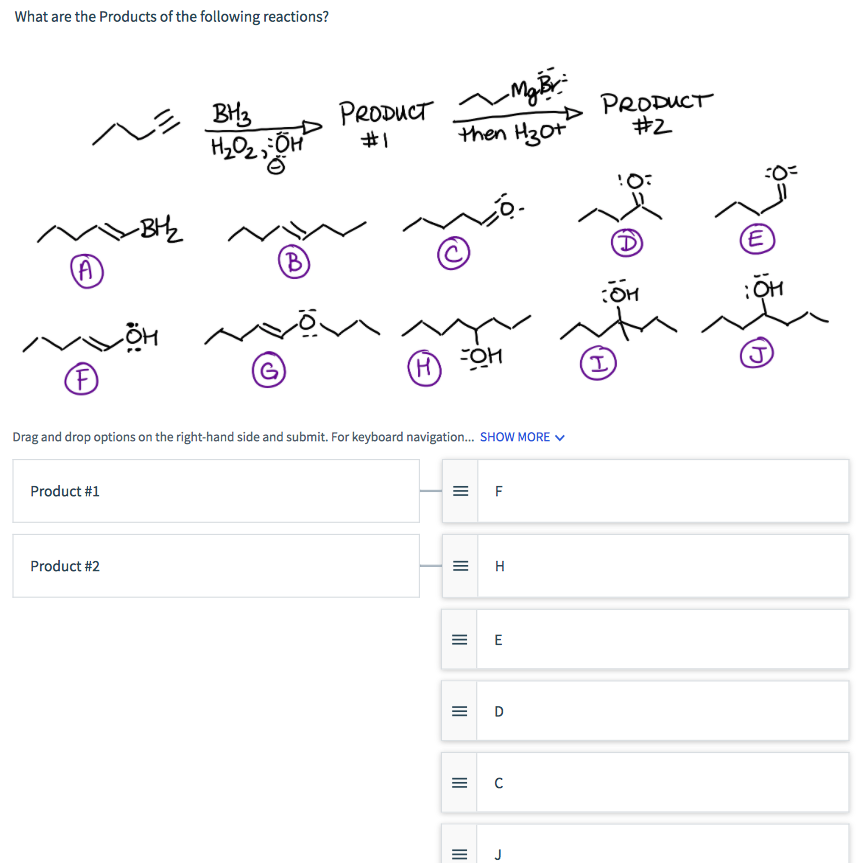 Solved What are the Products of the following reactions? BH3 | Chegg.com
