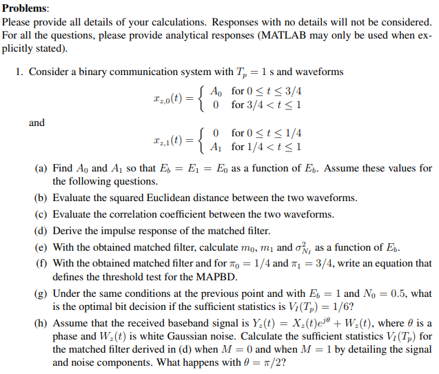 Solved Problems:Please provide all details of your | Chegg.com