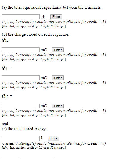 Solved (a) the total equivalent capacitance between the | Chegg.com