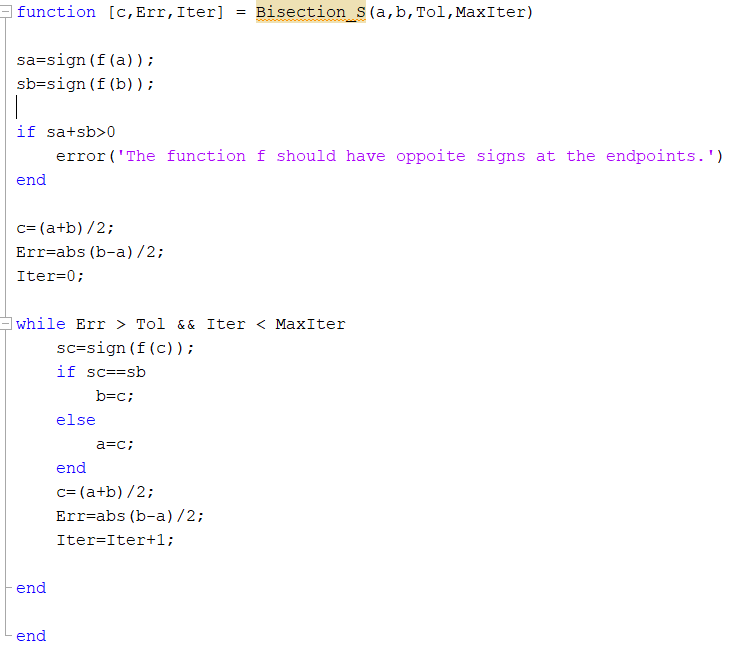 Solved I know how to do the bisection method, but I have no | Chegg.com