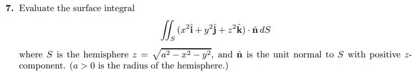 Solved Evaluate the surface | Chegg.com